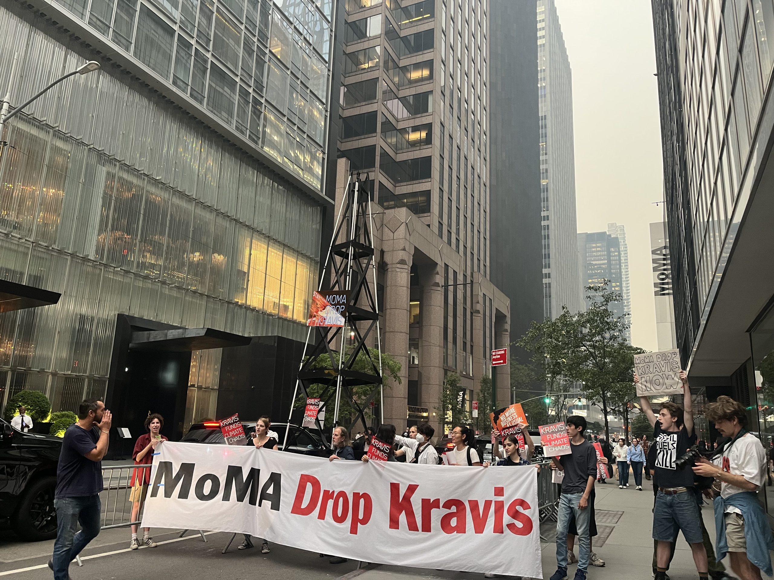 Climate Change Protesters Gather Outside MoMA Party, Demanding Museum ...