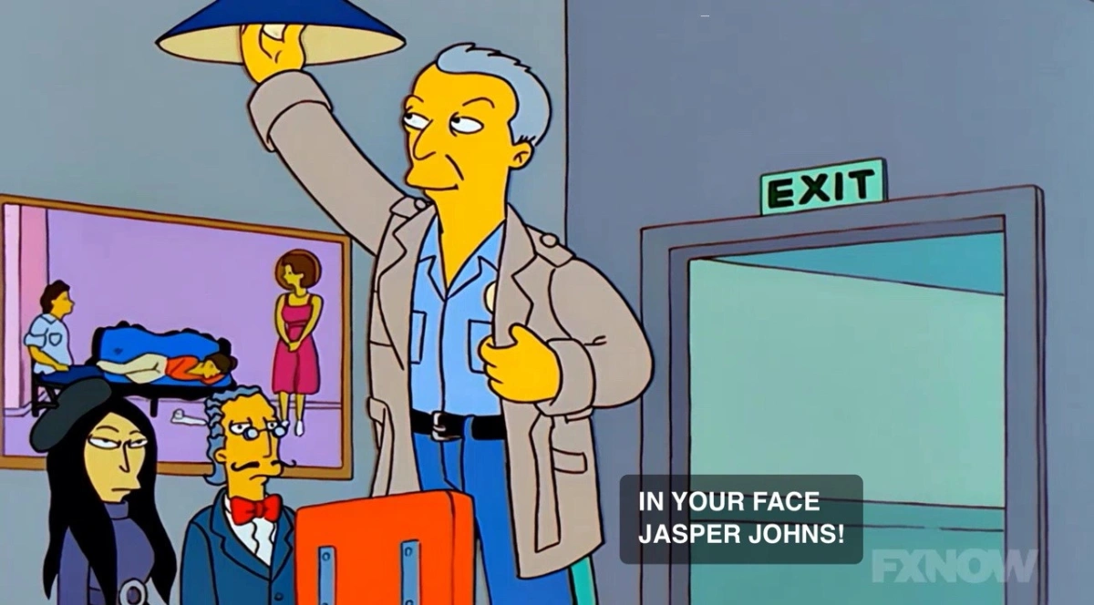 Know About Jasper Johns’s Crossover with The Simpsons