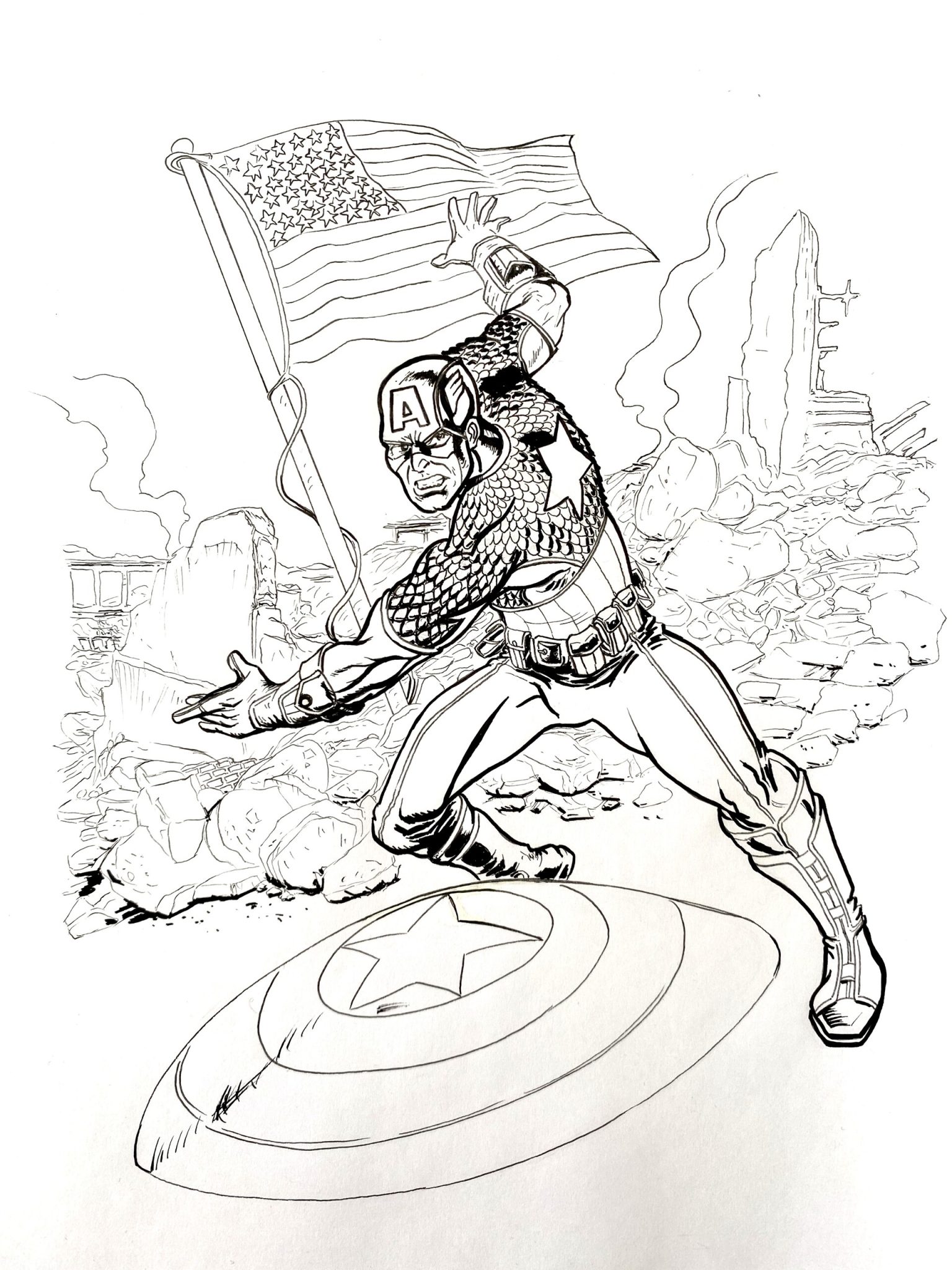 How to Draw Captain America: Just Another Kid From Brooklyn - Abirpothi