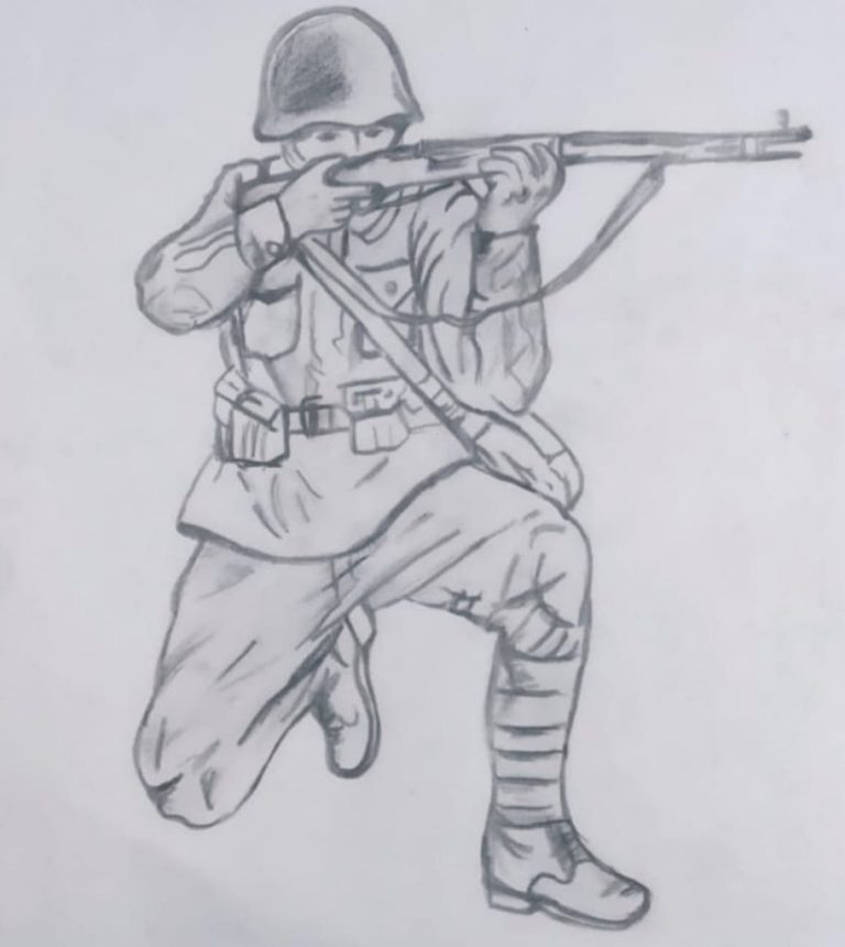 Easy Drawing of Indian Army: A Step By Step Guide | Abirpothi