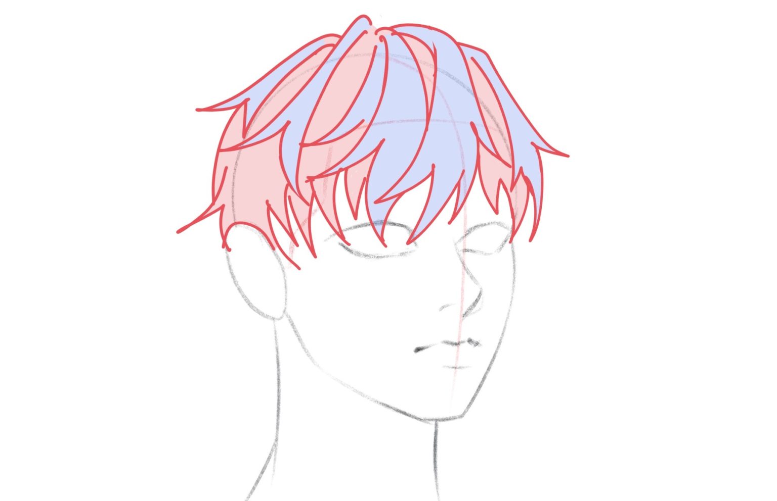 Anime Hair Drawing: A Step-by-Step Guide - Abirpothi