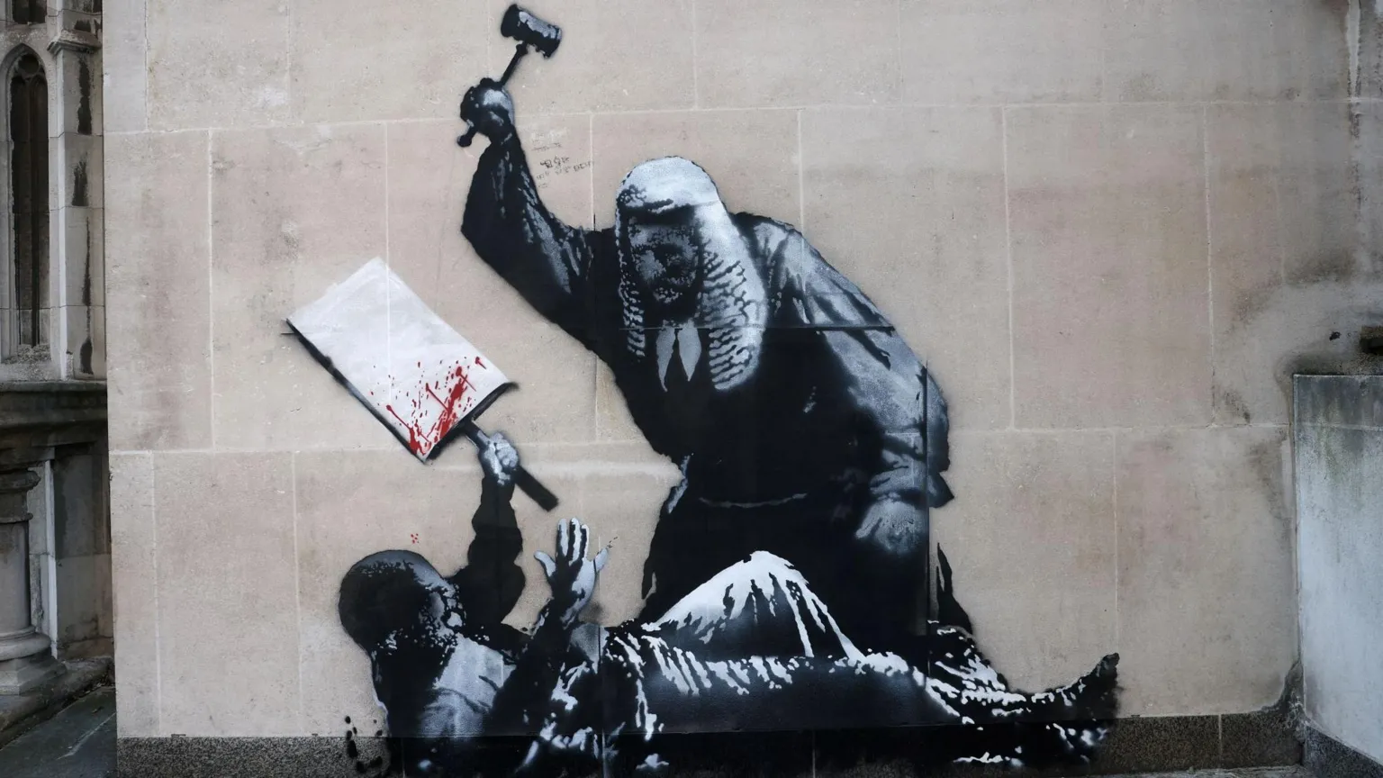 Shadow of Scrubbed Banksy Mural in London Goes Viral - Abirpothi