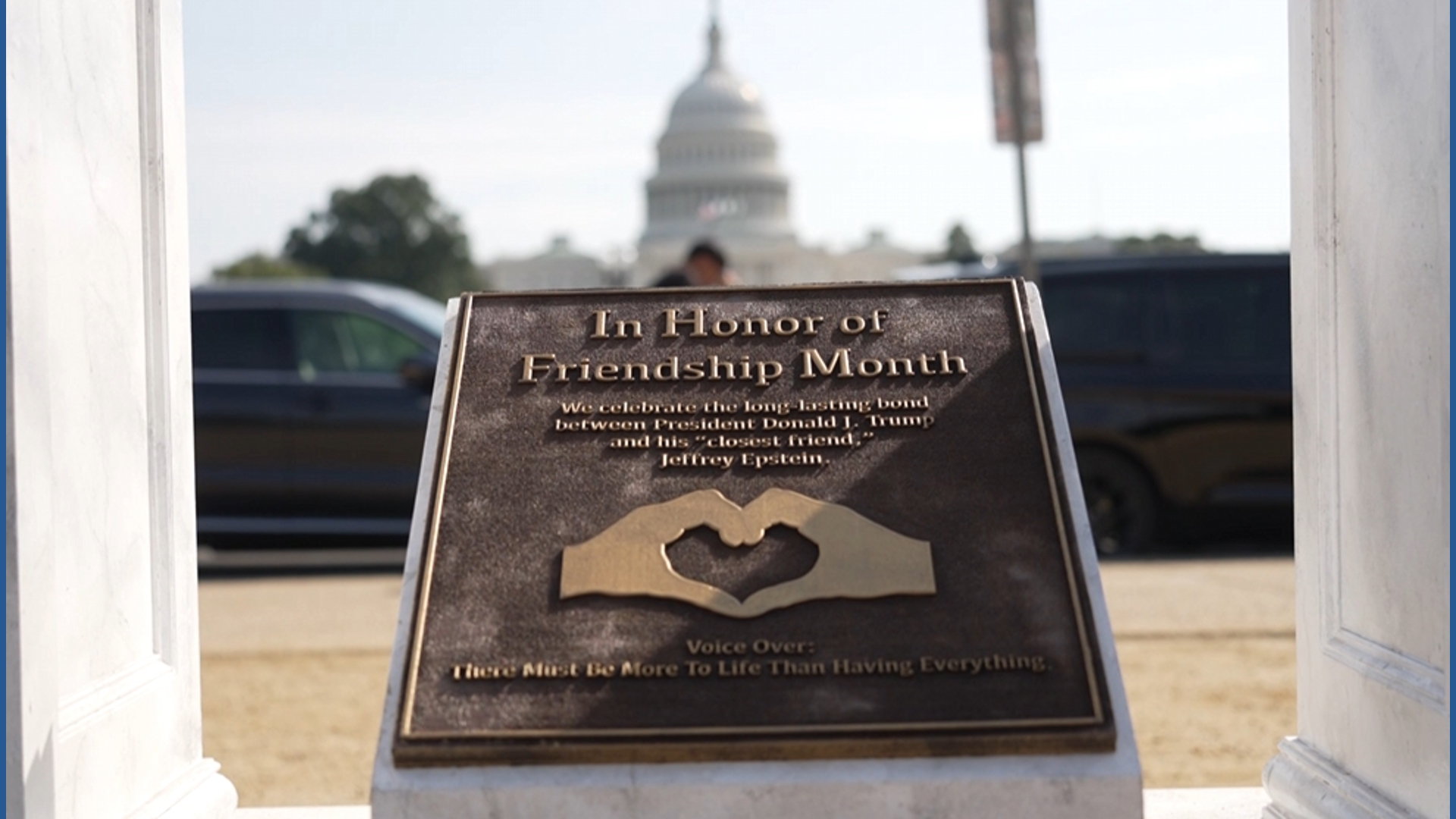 Statue of Trump And Epstein Appeared in Washington DC, Removed - Abirpothi